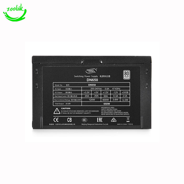 خرید و قیمت پاور 650 وات دیپ کول DN650||خرید قطعات کامپیوتری| زوبیک